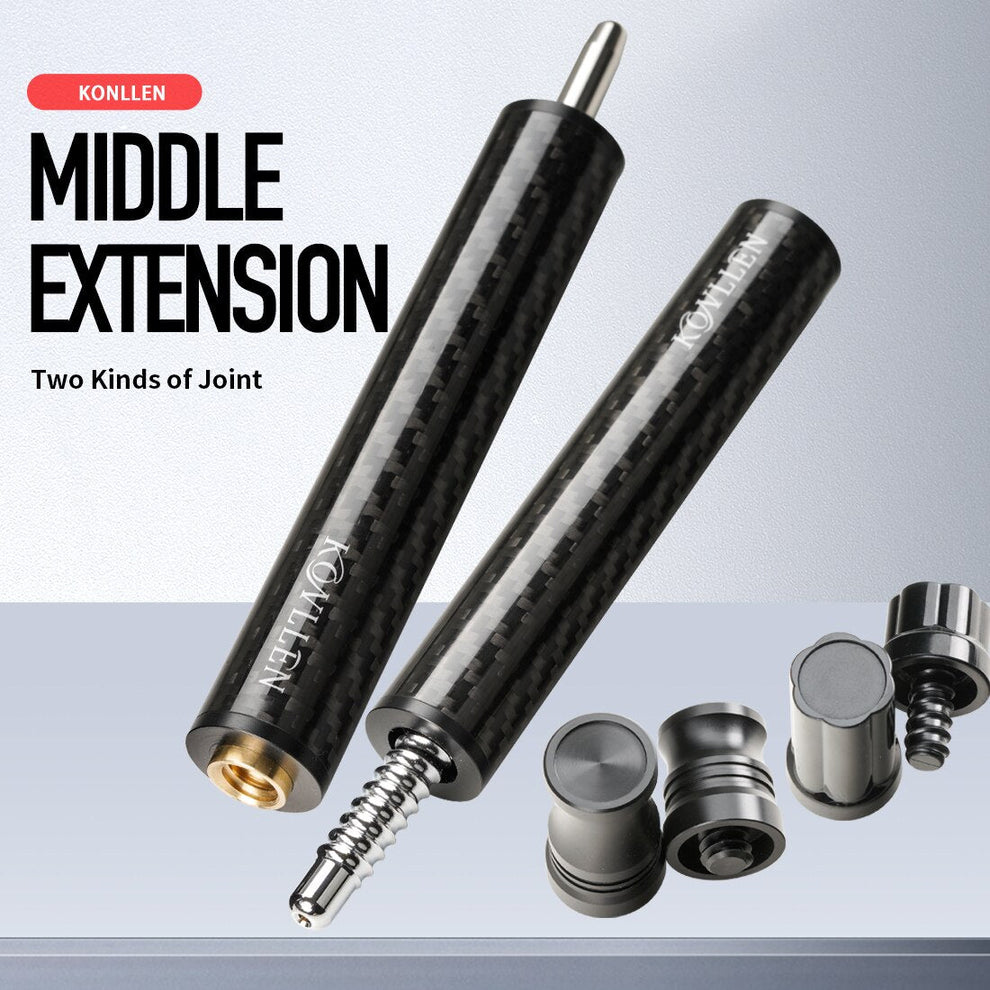 KONLLEN Middle Extension Carbon Pool Extender Billiards Extension Tool – billiardsaint
