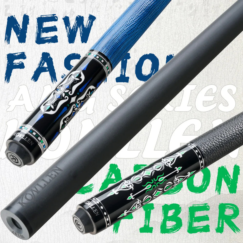 KONLLEN KL-AMG Billiards Carbon Fiber Pool Cue 12.5mm 3/8*8 Radial Pin ...