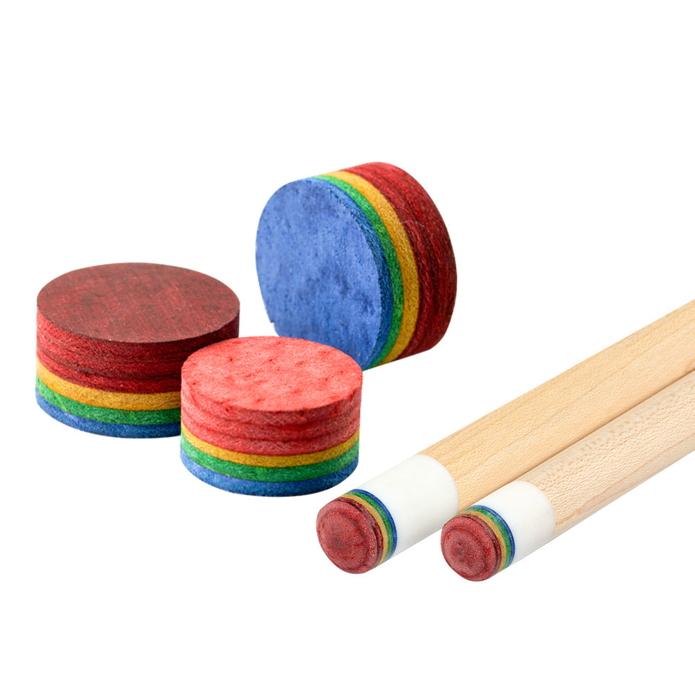 Rainbow Billiards Tip 12mm/14mm Tip Multi-Layers Professional Durable ...