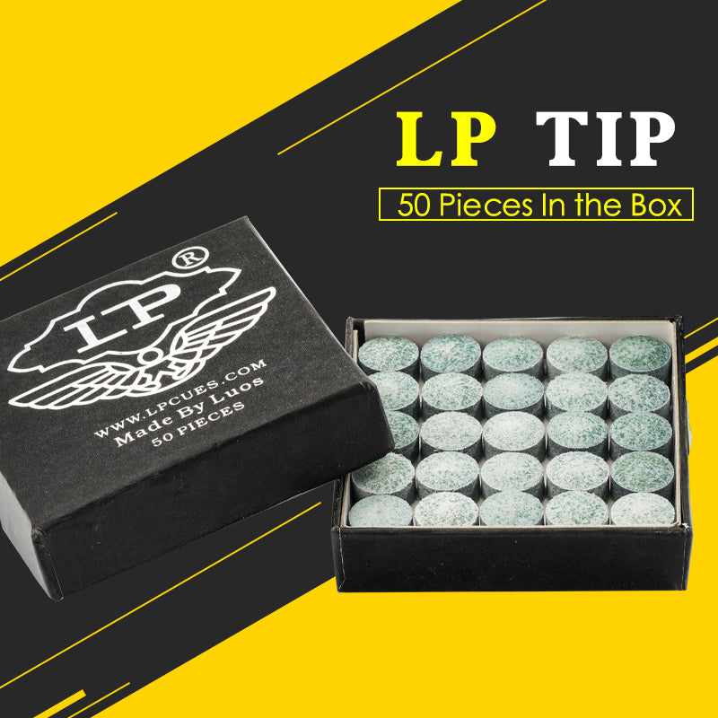LP Snooker Cue Tip 10.5mm 50 Pcs Billiards Tips Black Eight Billiard S ...